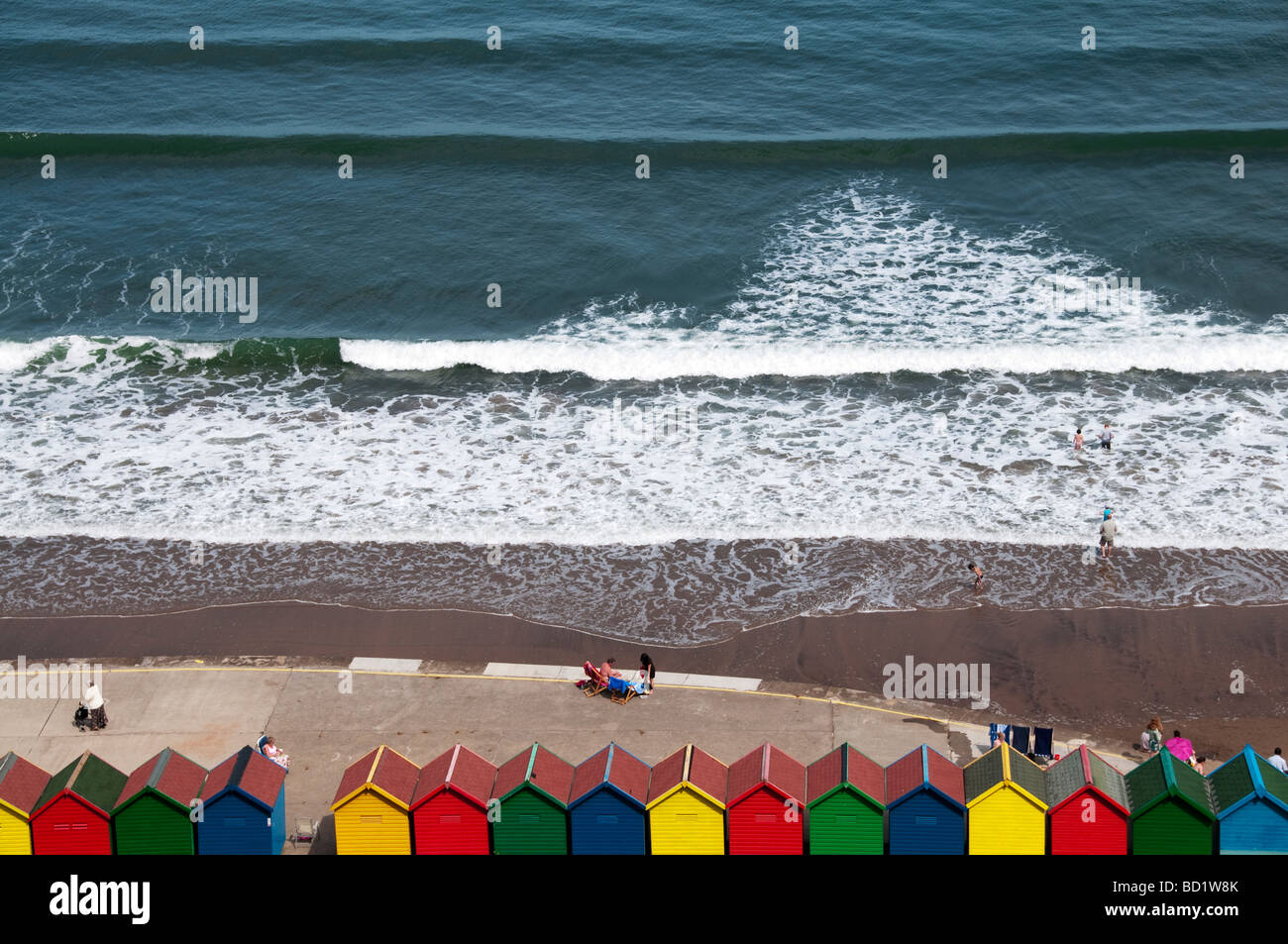 Views of the beach in Whitby, North Yorkshire Stock Photo - Alamy