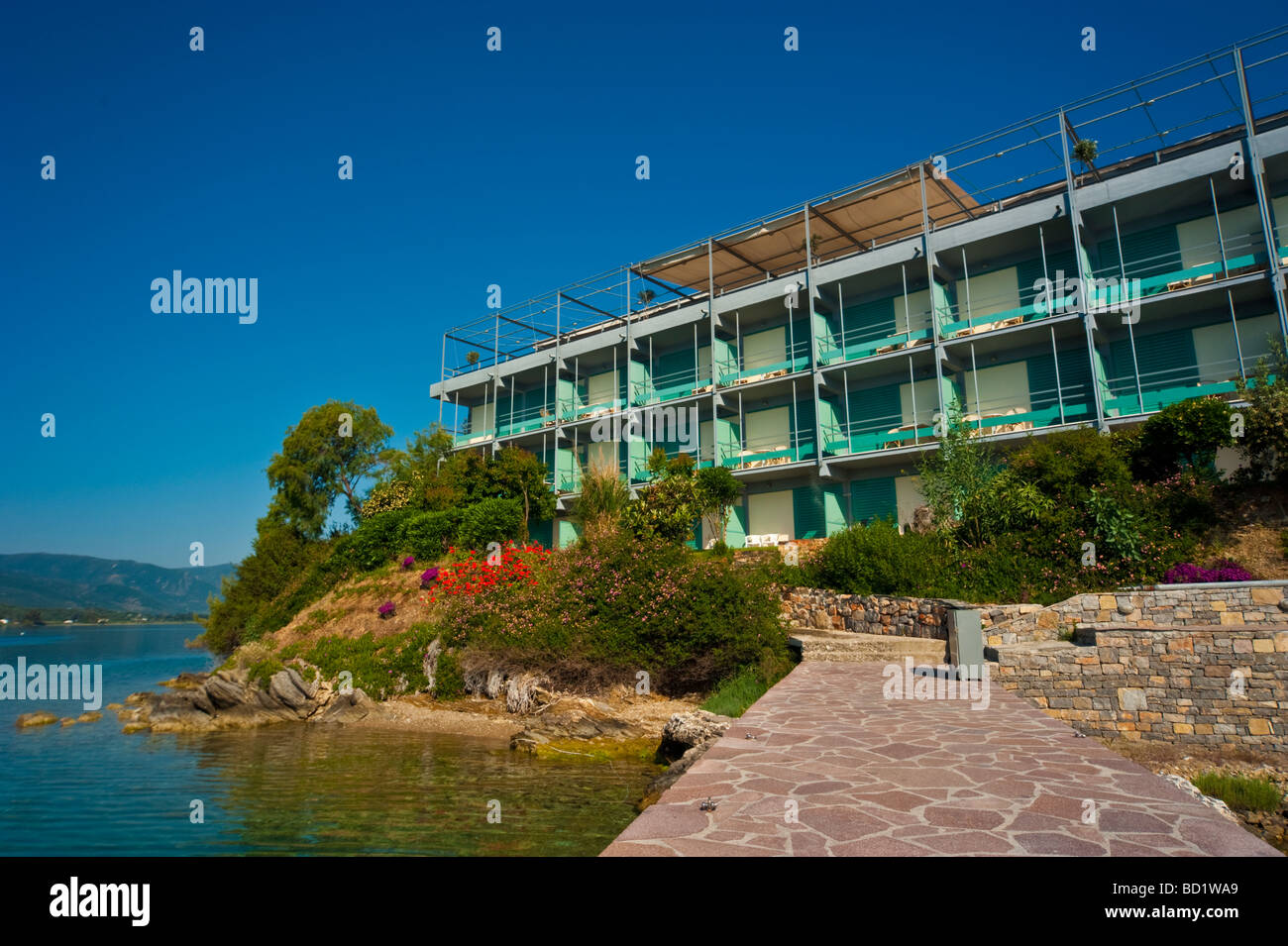 Poros Image Hotel Greece Saronic Golf Stock Photo - Alamy