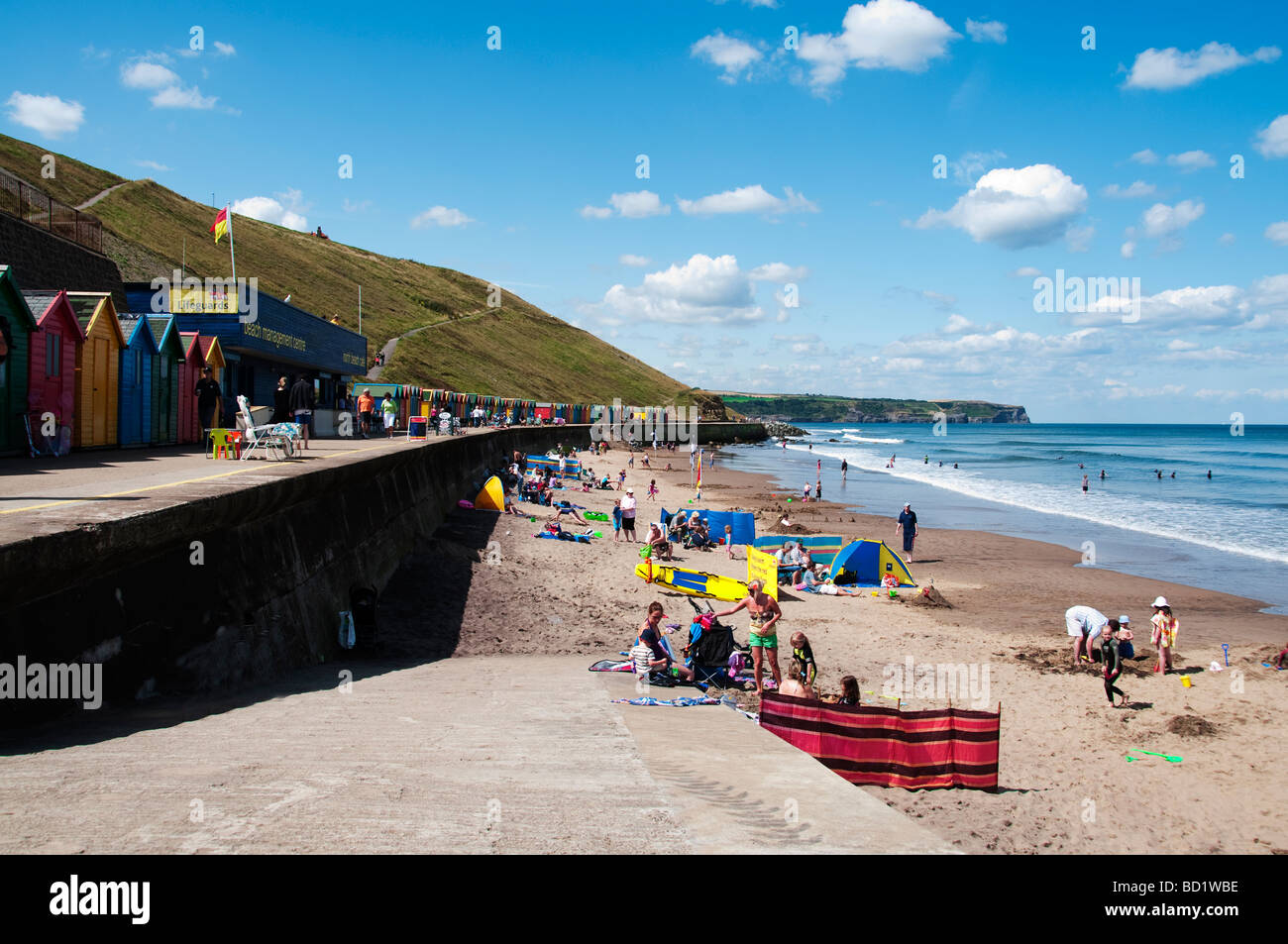 Views of the beach in Whitby, North Yorkshire Stock Photo - Alamy