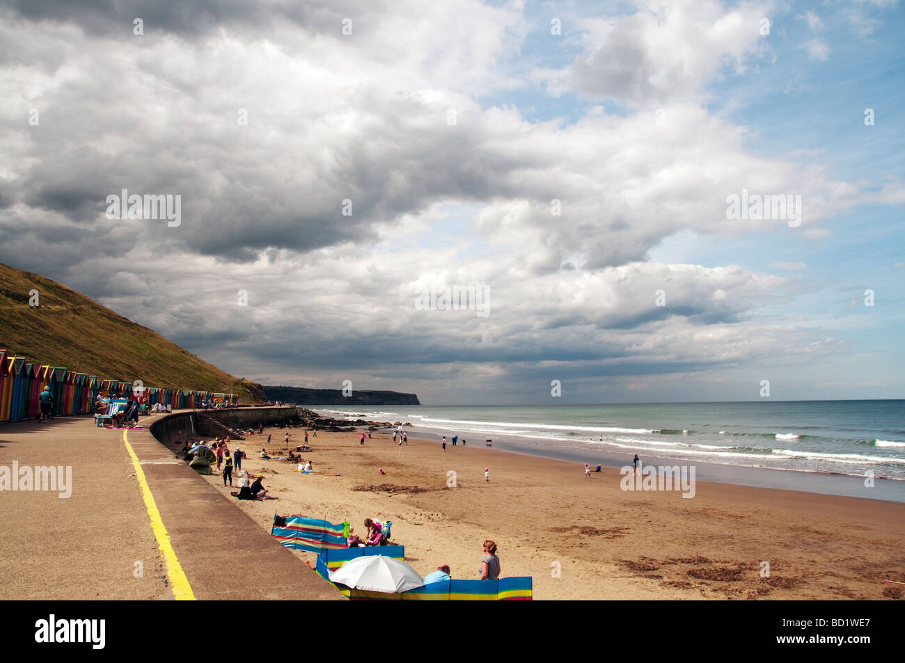 Views of the beach in Whitby, North Yorkshire Stock Photo - Alamy