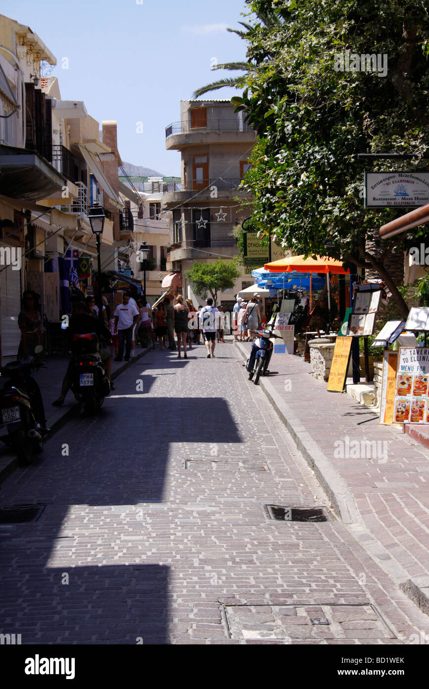 Shopping Street In Rethymno Crete High Resolution Stock Photography and ...