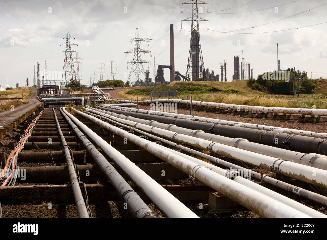 Heavy industry on Teeside North East UK Stock Photo - Alamy