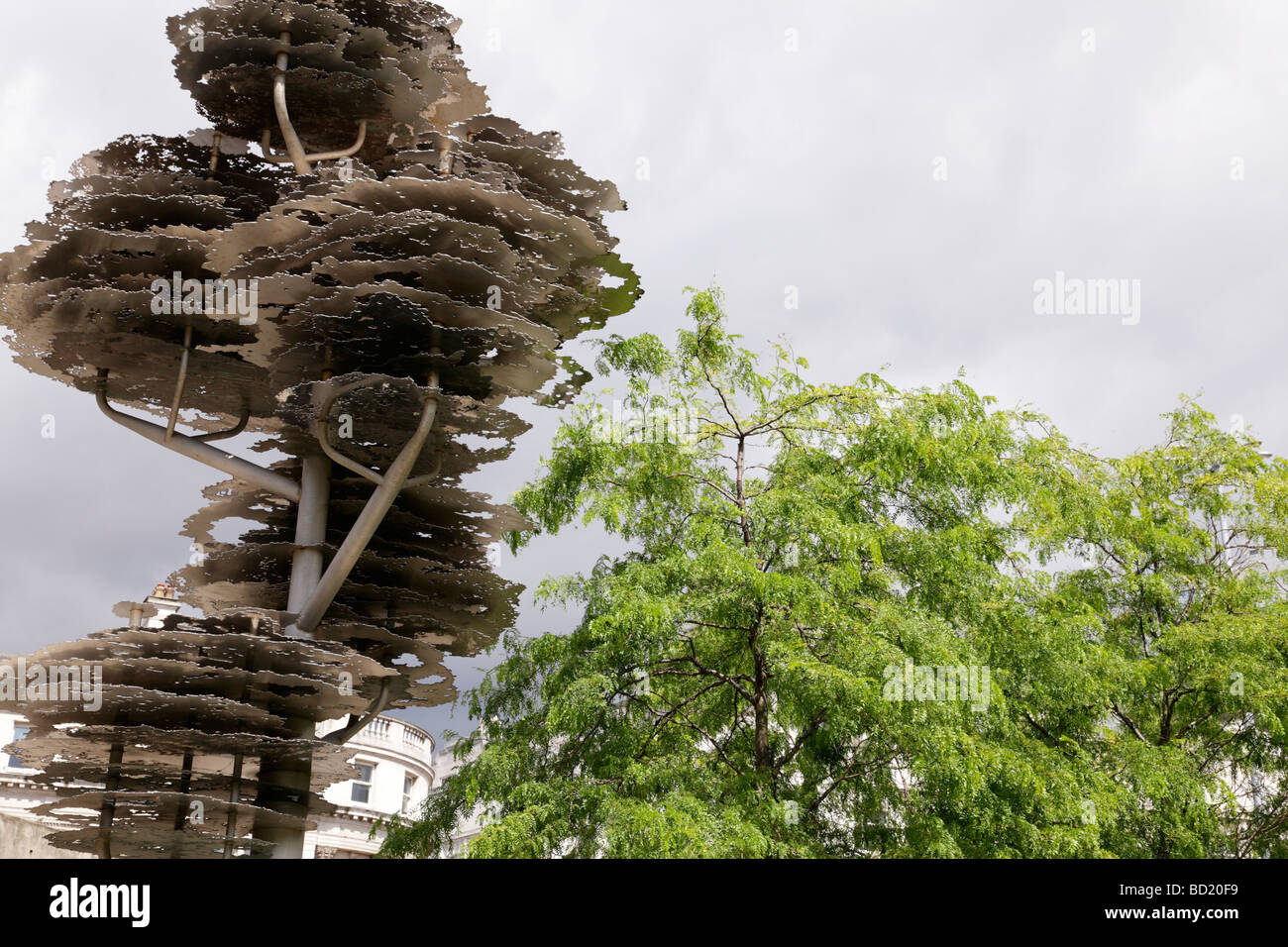 tree of remembrance commemorating the civilians killed during WW2 ...