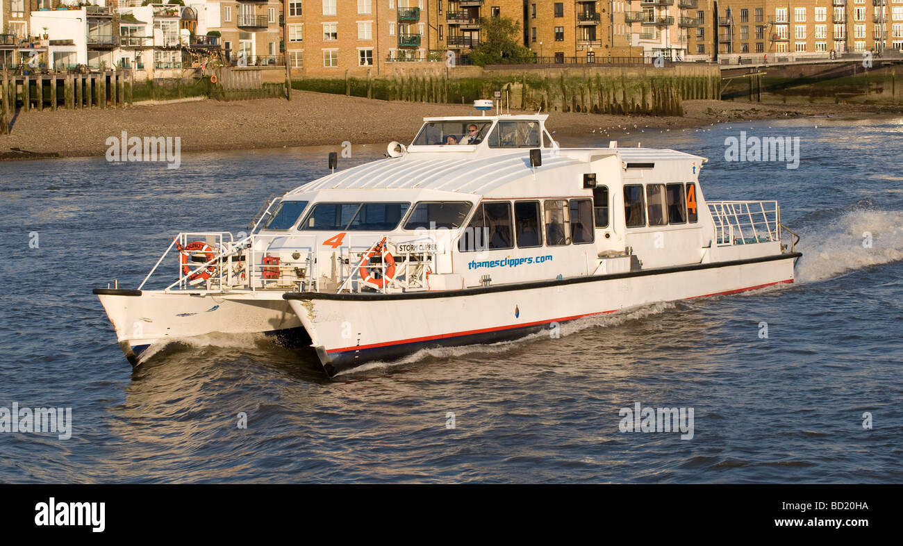MV Storm Clipper owned by Thames Clippers .com on the River Thames ...