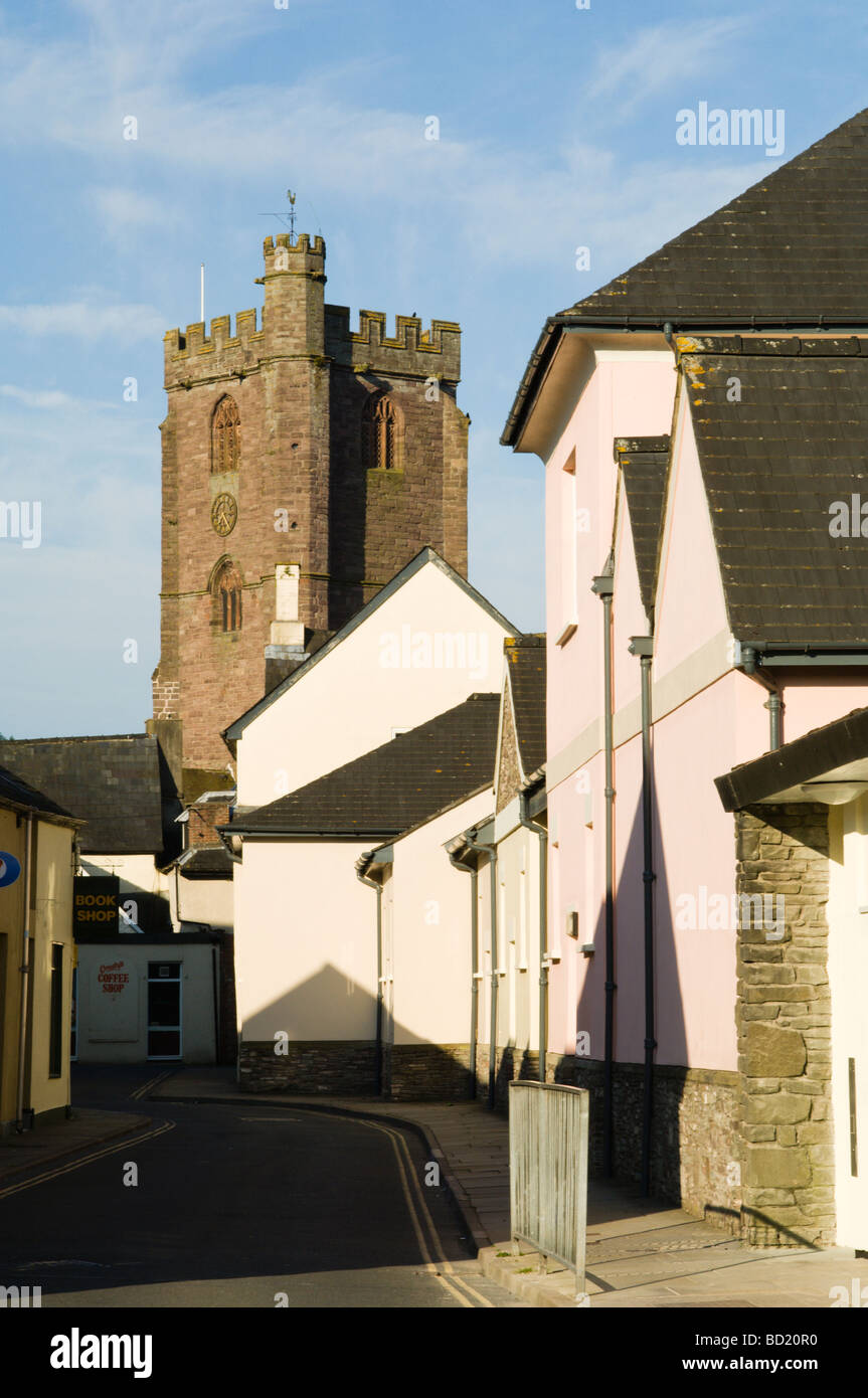 St Mary's church in the centre of Brecon Stock Photo - Alamy