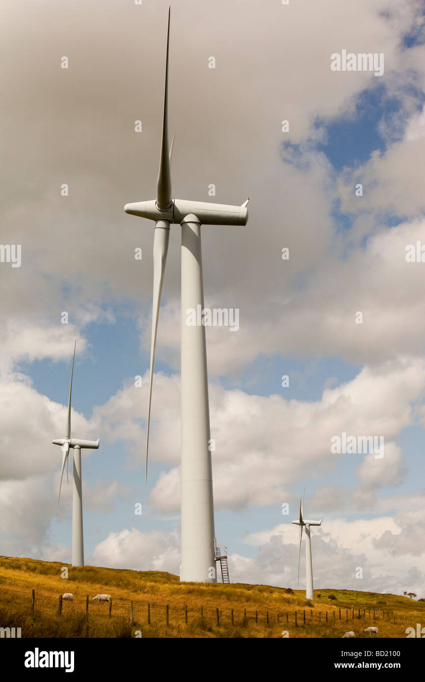 Wind turbines at Lambrigg wind farm owned by Npower near Sedburgh ...