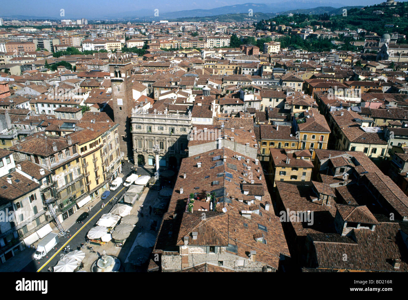 verona View from the Lamberti Tower Stock Photo - Alamy