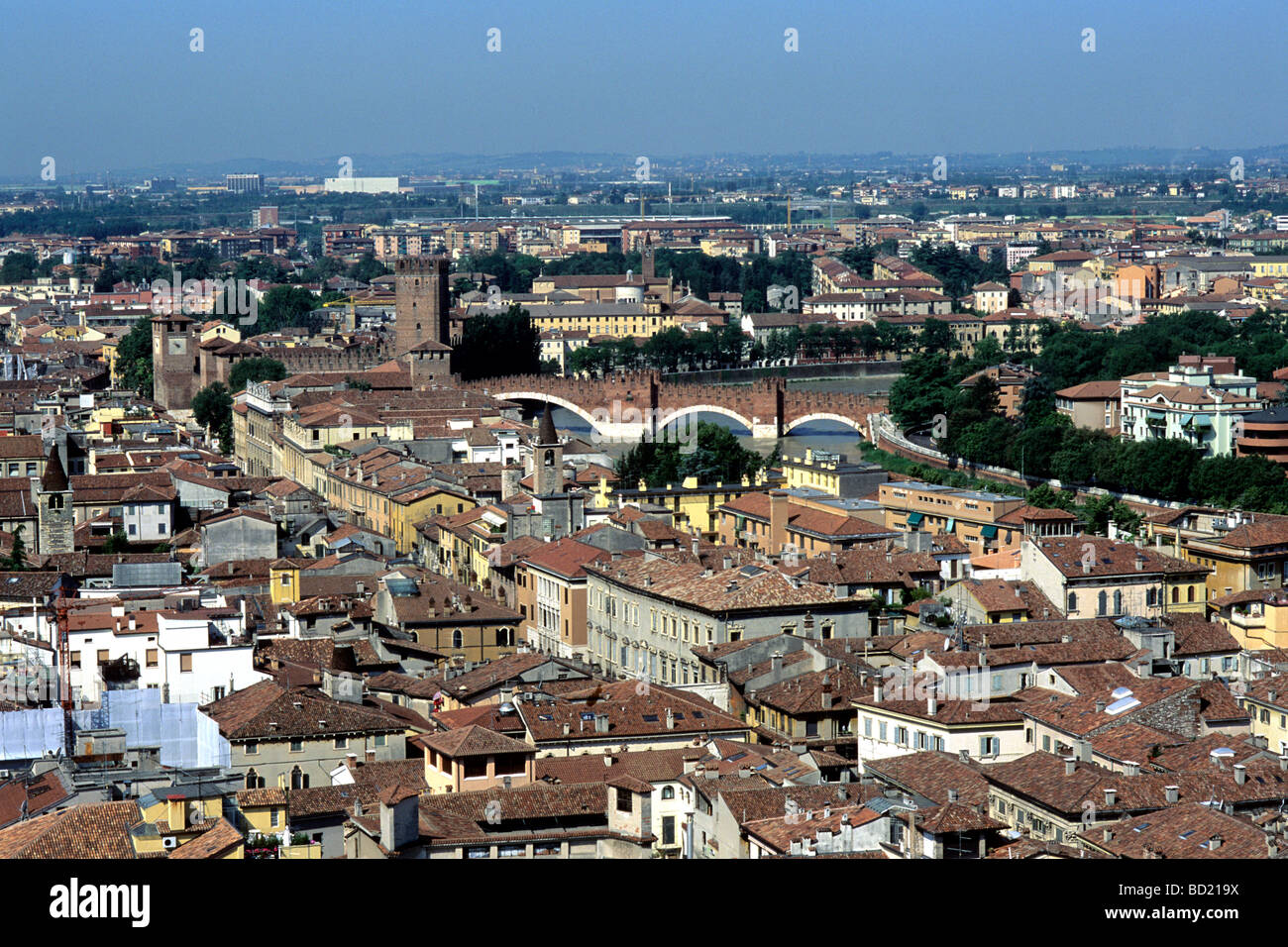 verona View from the Lamberti Tower Stock Photo - Alamy