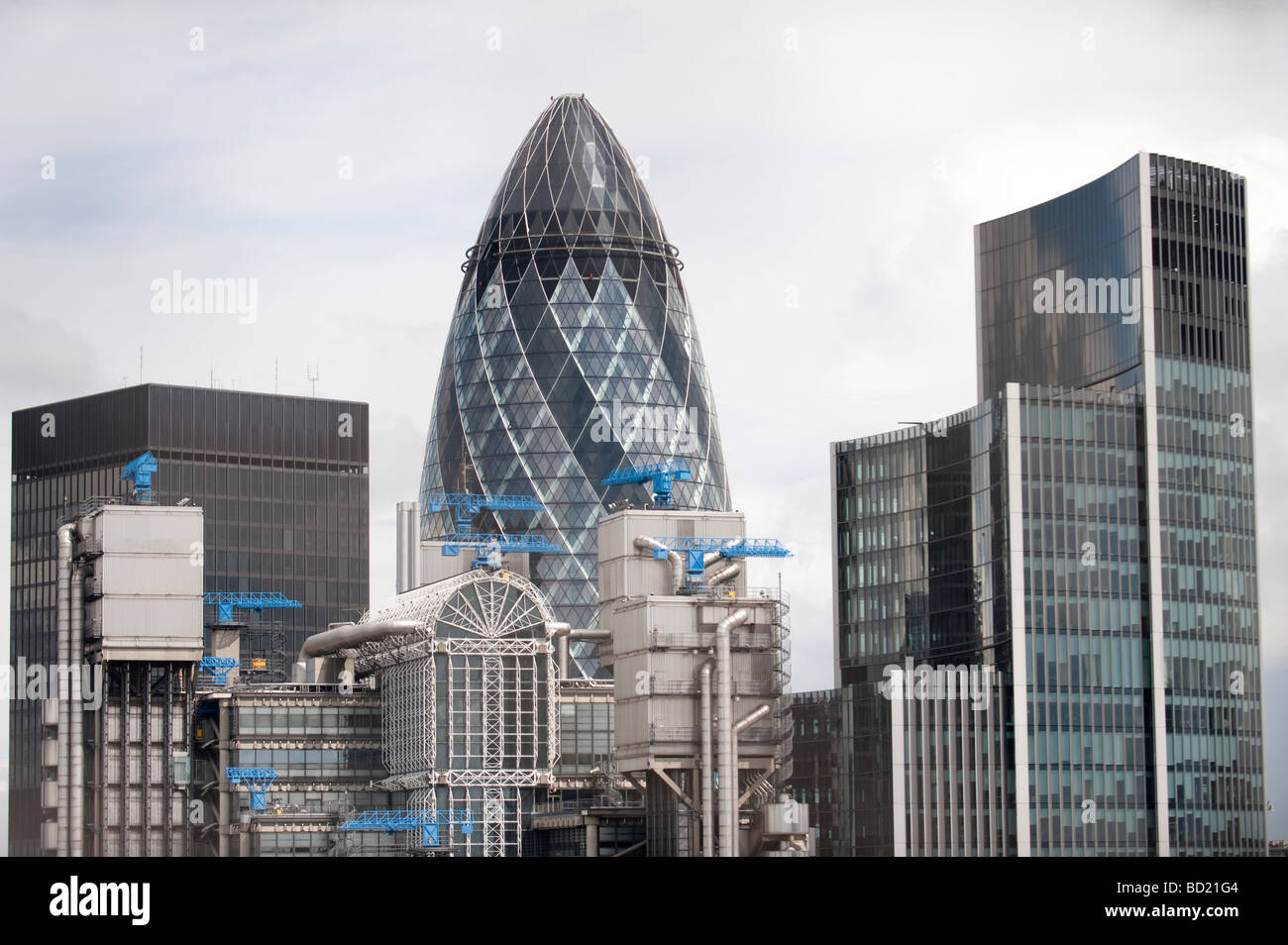 Aerial view of Londons skyline Stock Photo - Alamy