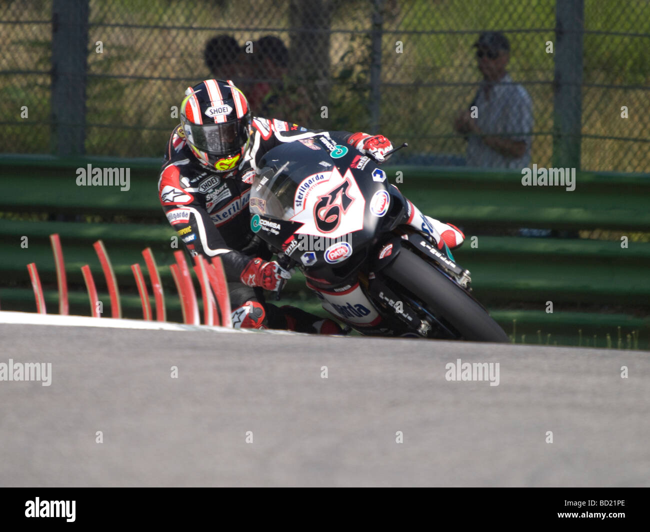 Session of official SBK testing at the Circuit Enzo e Dino Ferrari ...