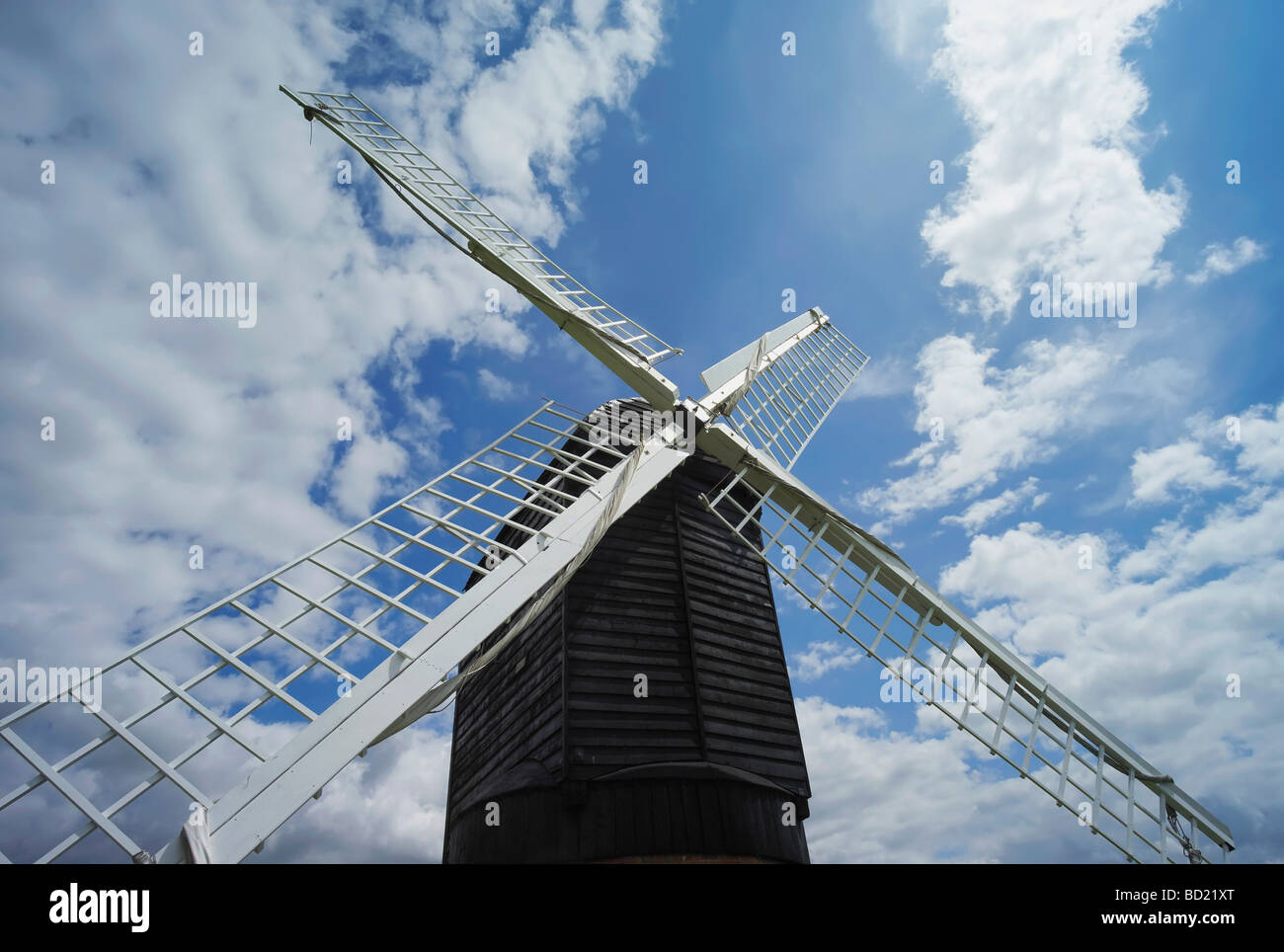 a windmill with sails Stock Photo - Alamy