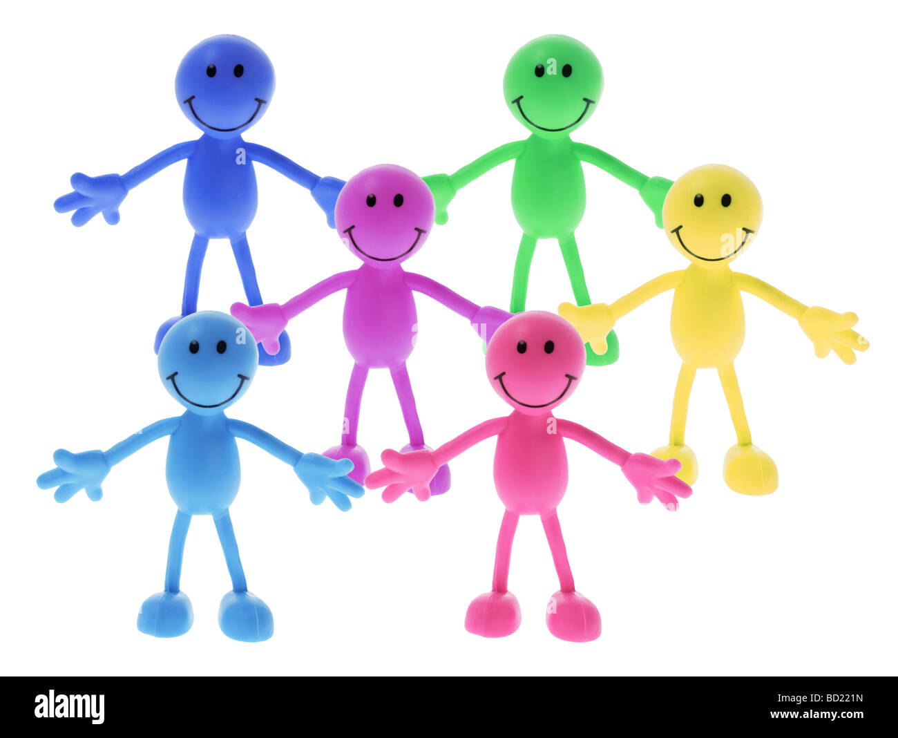Smiley Rubber Figures Stock Photo - Alamy