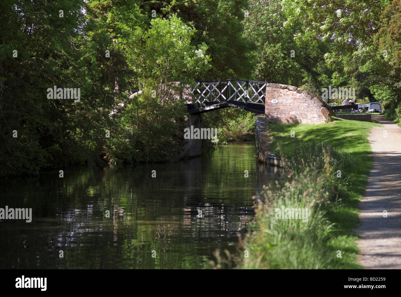 A bridge over a canal Stock Photo - Alamy