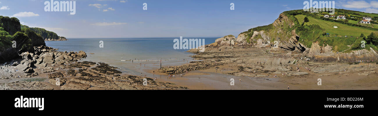 the coast and beach at combe martin on the north devon coast Stock ...