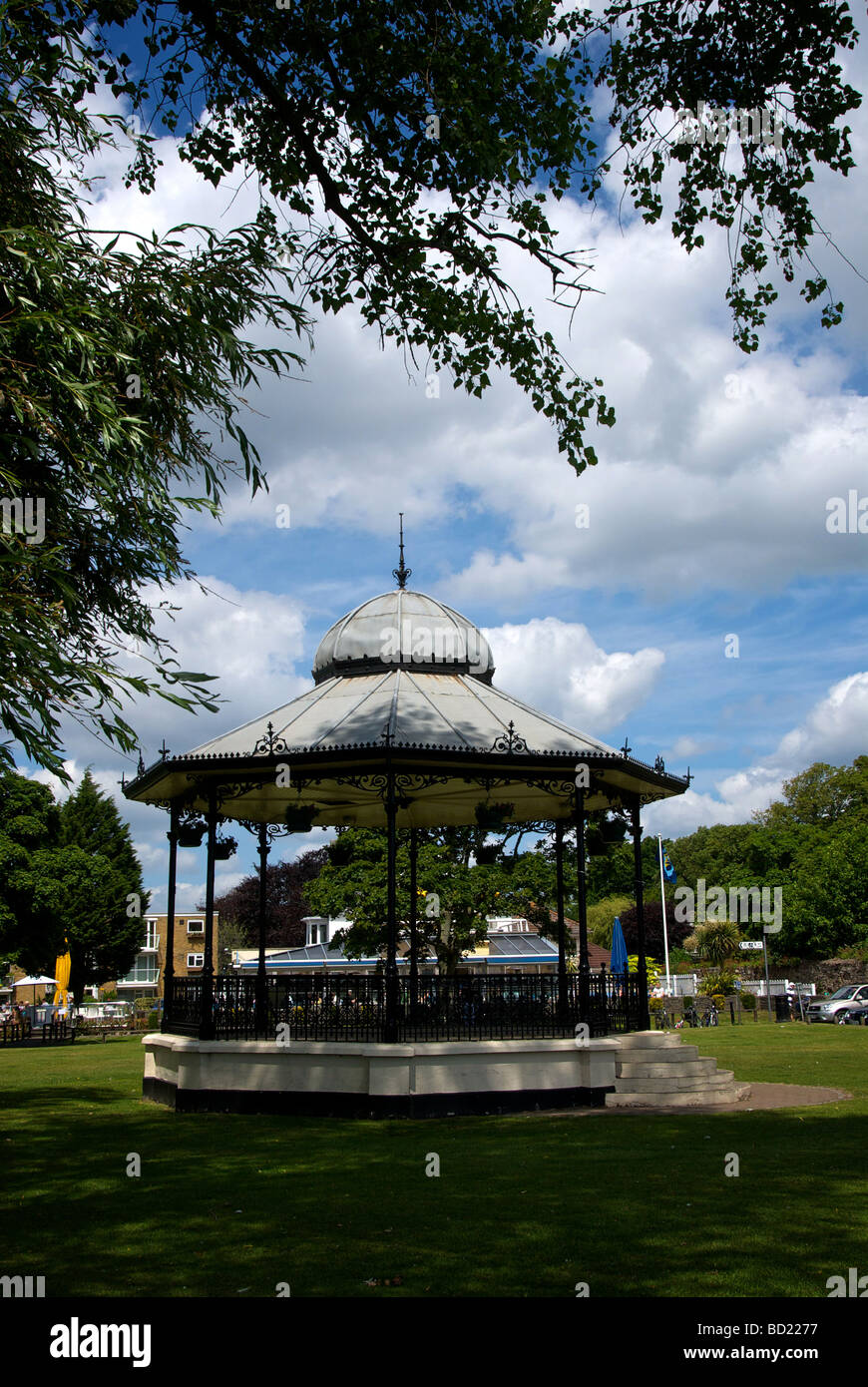 Christchurch Dorset UK Bandstand Park Stock Photo - Alamy