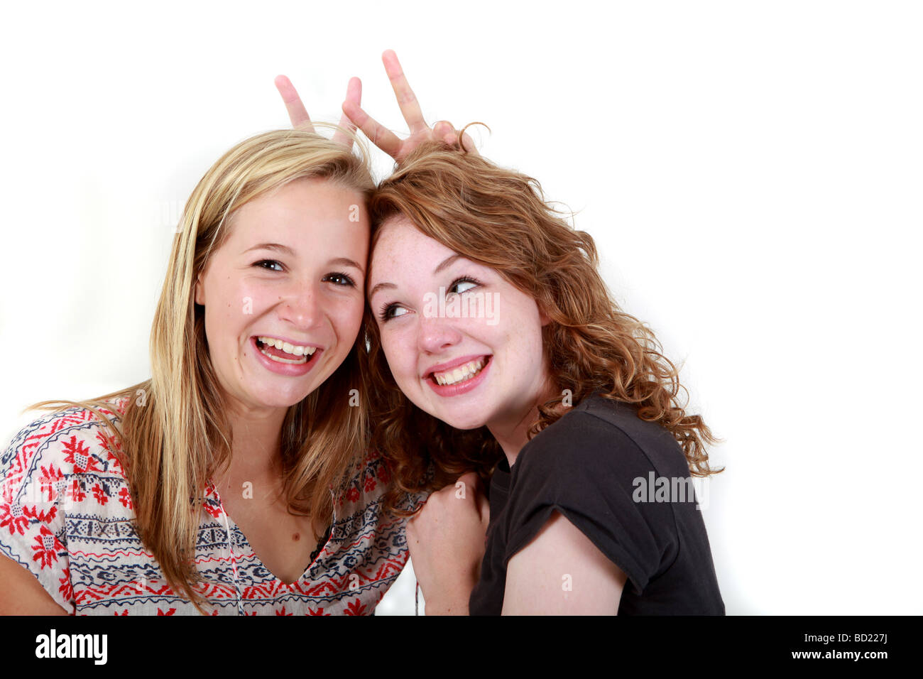 Rabbit ears fingers hi-res stock photography and images - Alamy