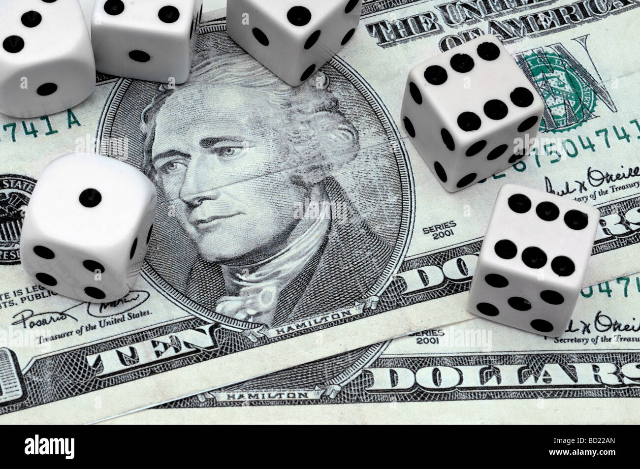 Dice and money hi-res stock photography and images - Alamy