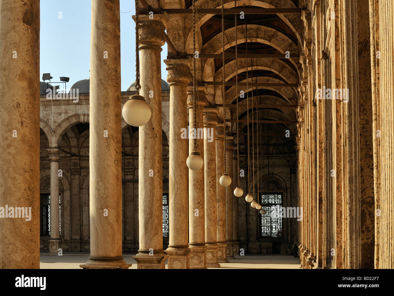 Round Arcades Surrounding Open Courtyard of Mosque of Muhammad Ali ...