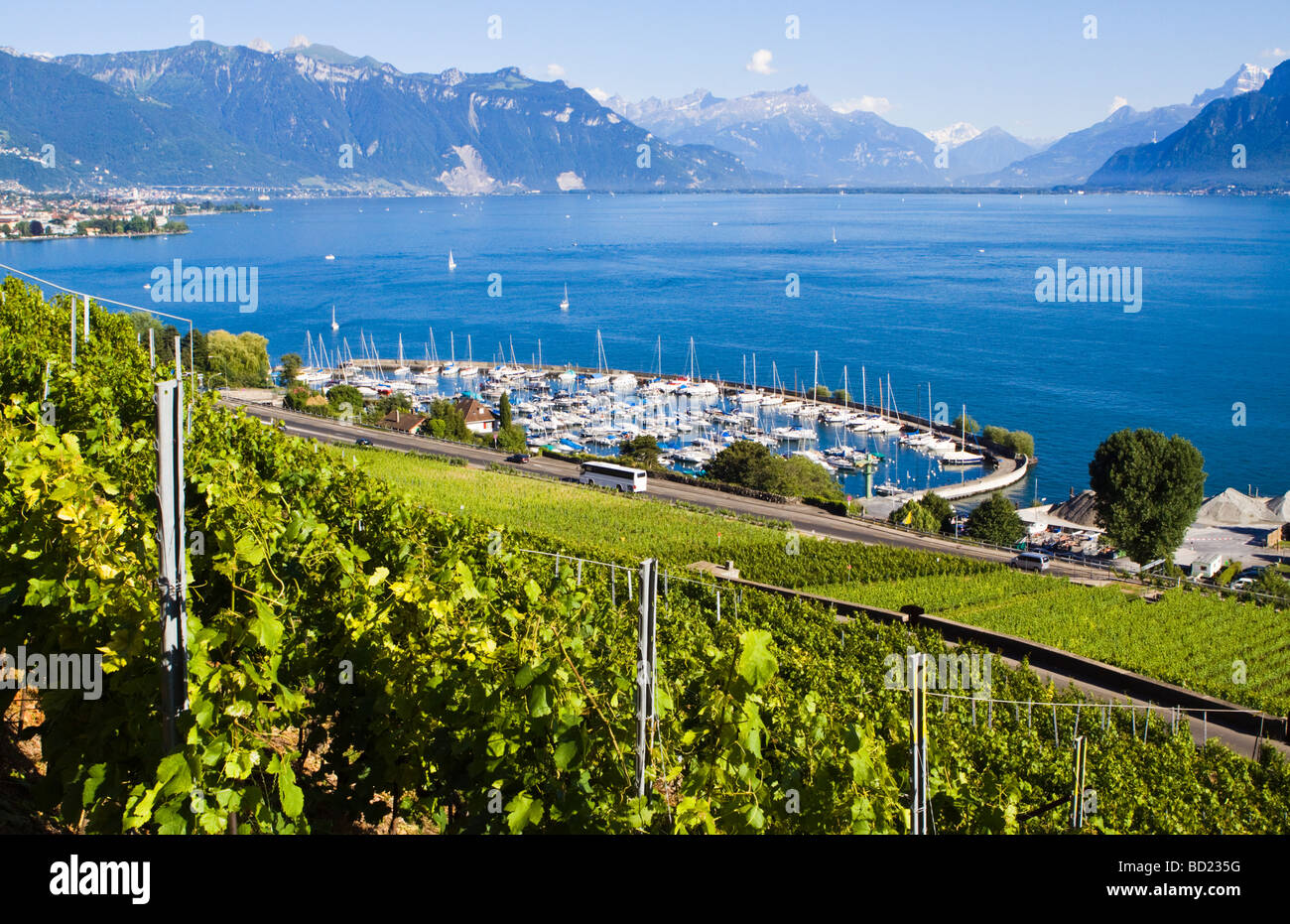 Harbour and Camping de la Pichette Stock Photo - Alamy