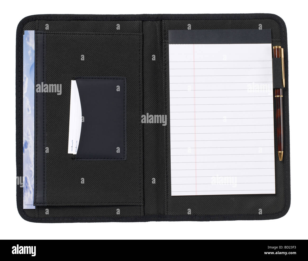 Open Business Planner elevated view Stock Photo - Alamy
