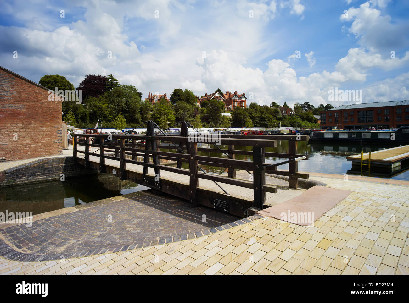 New development at Diglis Basin Worcester City Stock Photo - Alamy