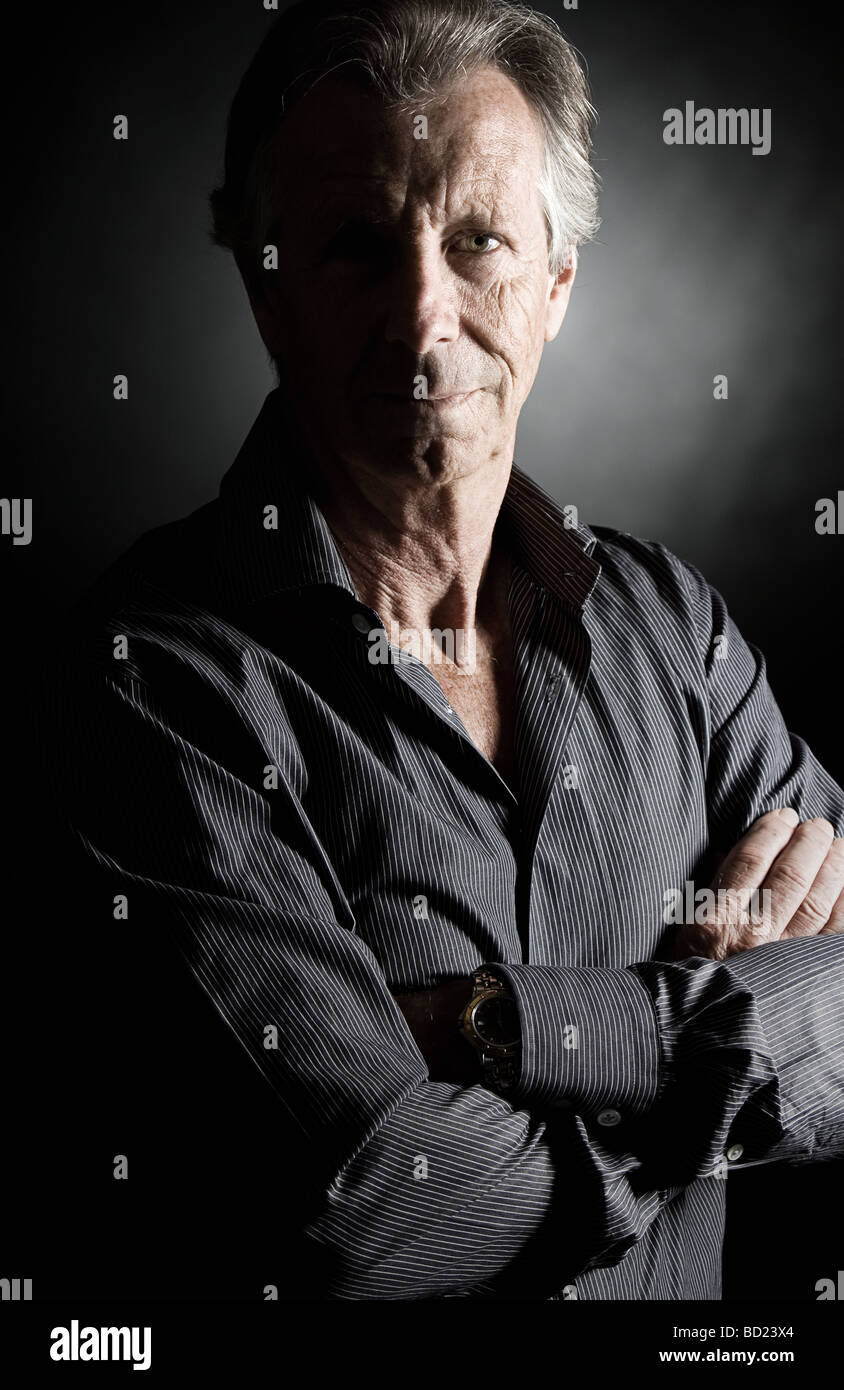Low key shot mature male hi-res stock photography and images - Alamy