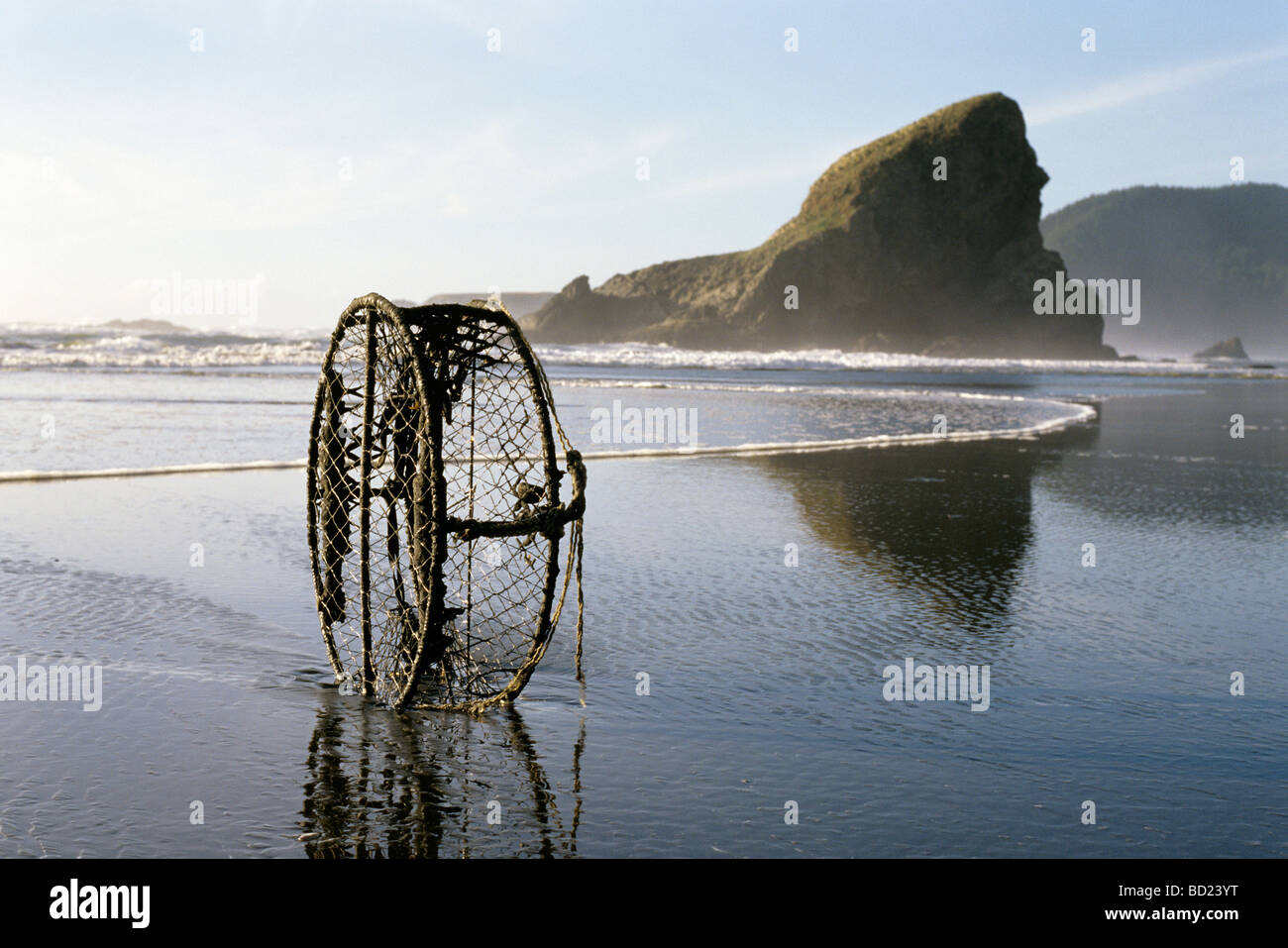 Cape Sebastian State Park Southern Oregon Coast sunset low tide with ...
