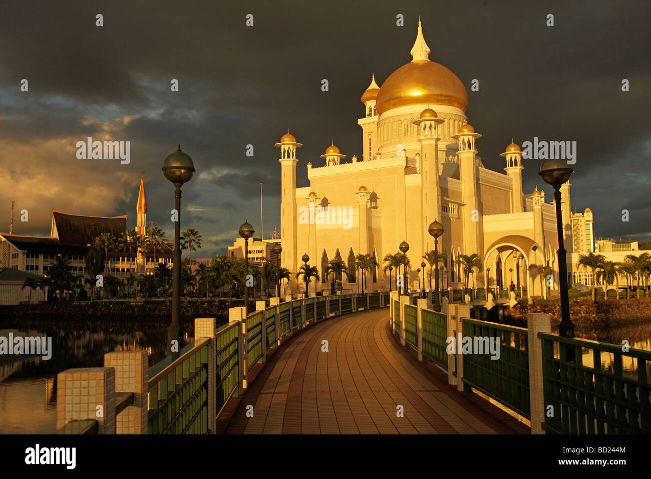 Royal Mosque of Sultan Omar Ali Saifuddin in the capital city Bandar ...