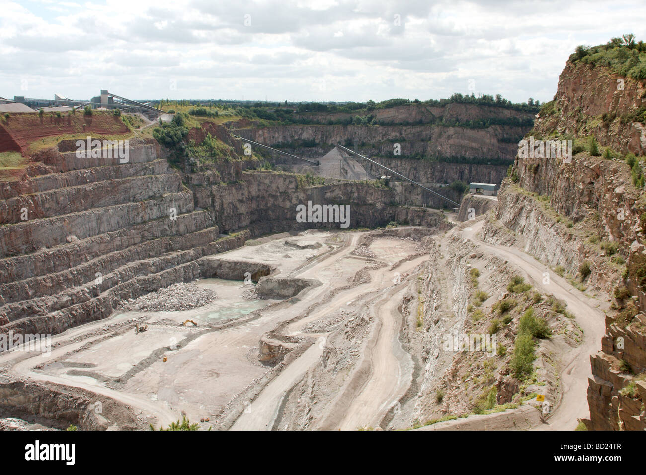 an overview of quarry Stock Photo - Alamy