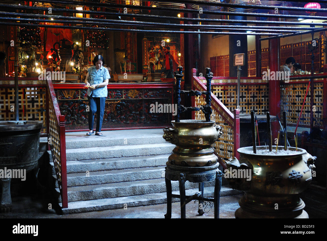 Man Mo temple, Sheung Wan, Hong Kong Stock Photo - Alamy