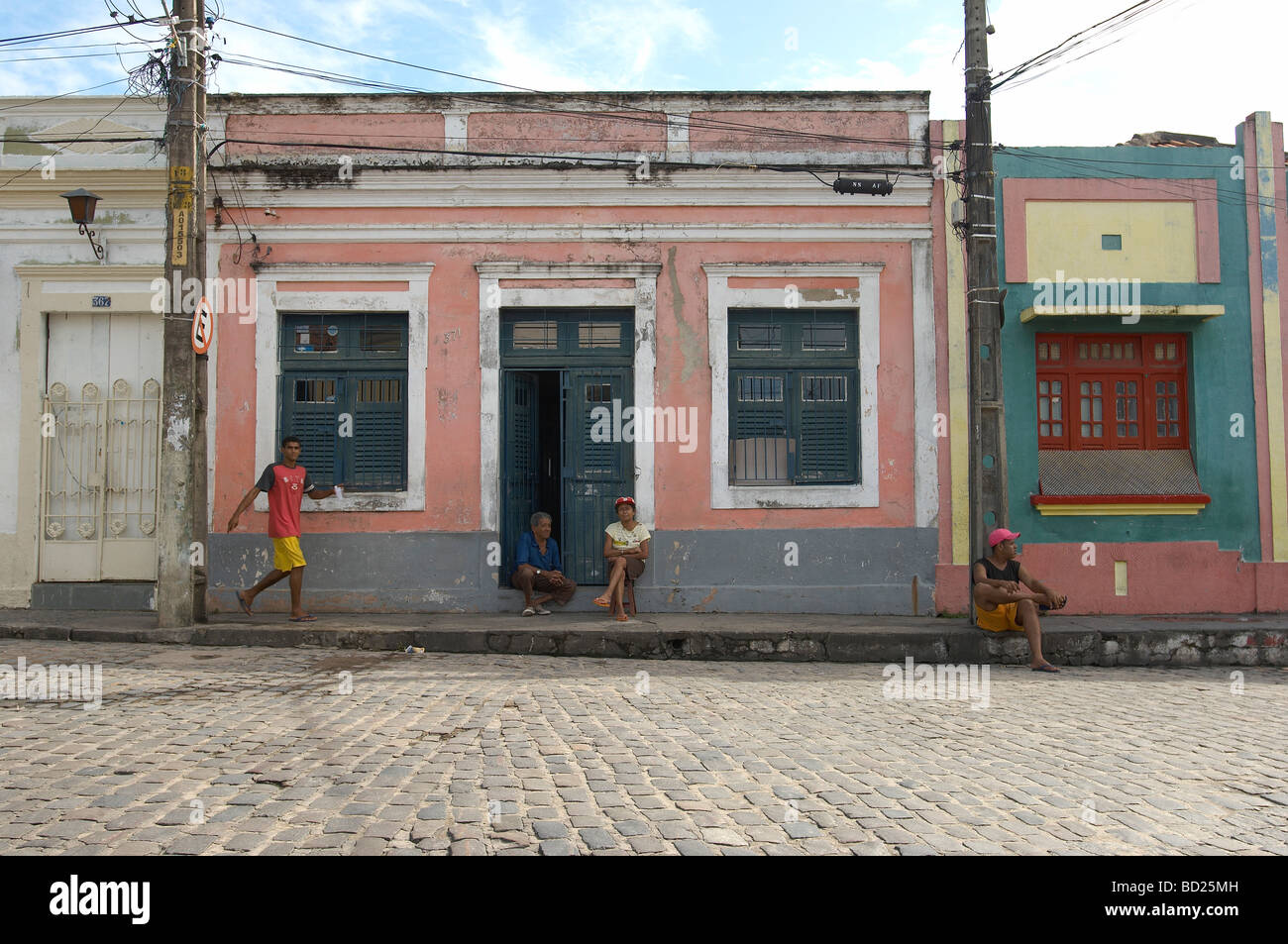 Street scene in Olinda Recife Brazil Stock Photo - Alamy