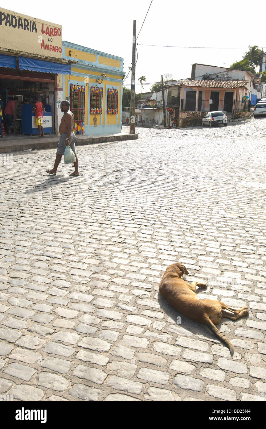 Street scene in Olinda Recife Brazil Stock Photo - Alamy