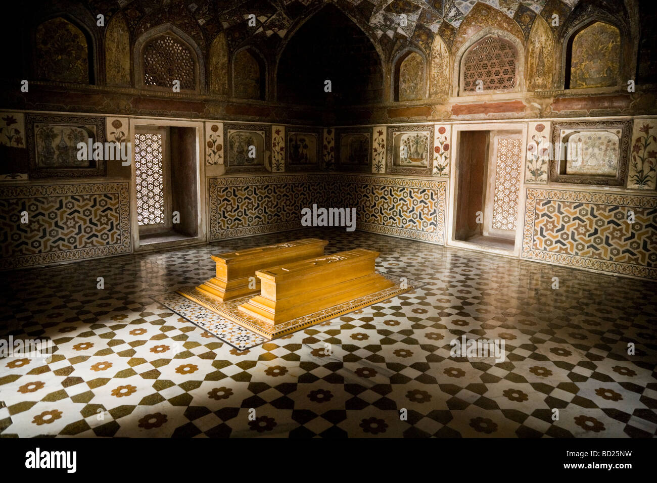 The tombs of Mirza Ghiyas-ud-din or Ghiyas Beg (later known as Itmad-ud ...