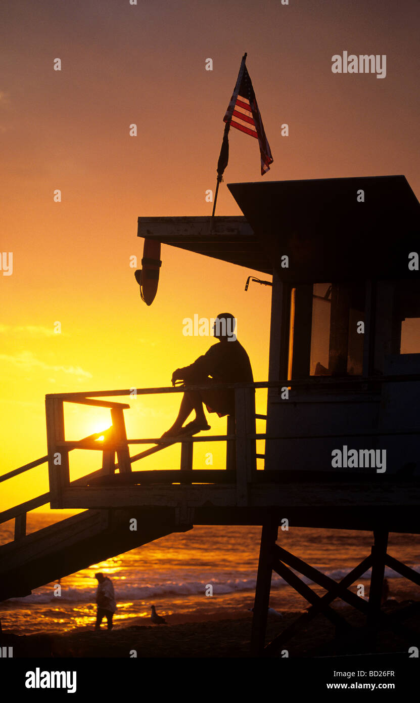 Lifeguard on duty at beach Stock Photo - Alamy
