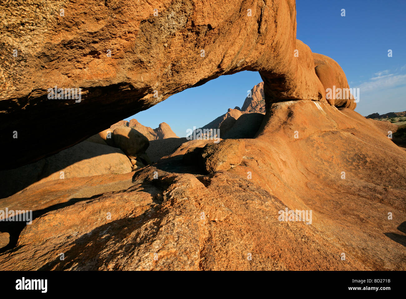 Massive granite arch, Spitzkoppe, Namibia, southern Africa Stock Photo ...
