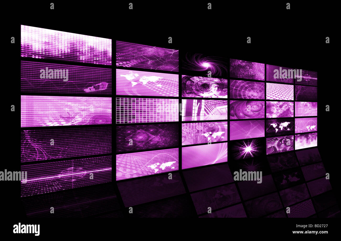 Futuristic Web Cyber Data Grid Color Background Stock Photo - Alamy