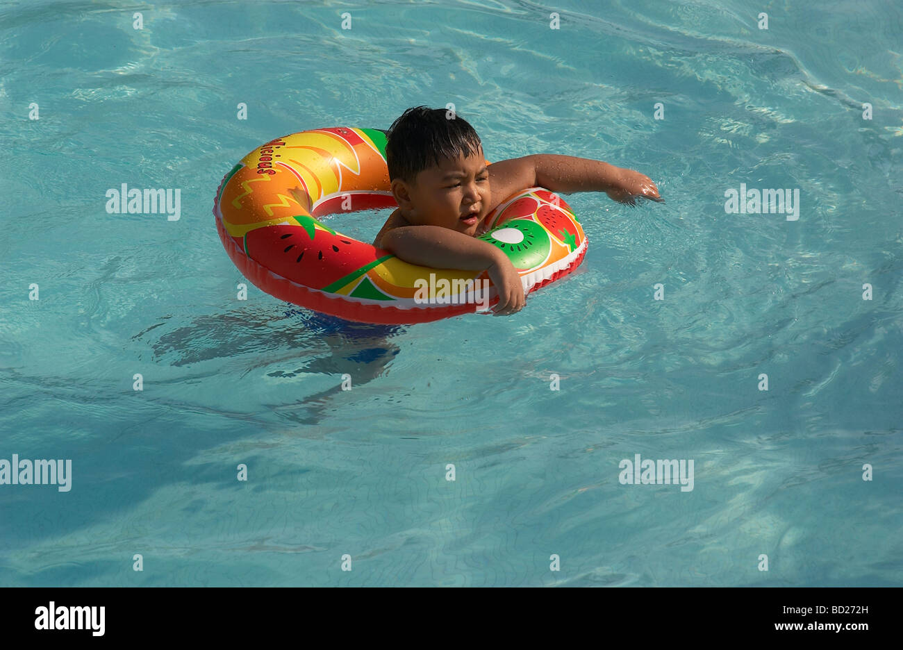 Kid with floater hi-res stock photography and images - Alamy