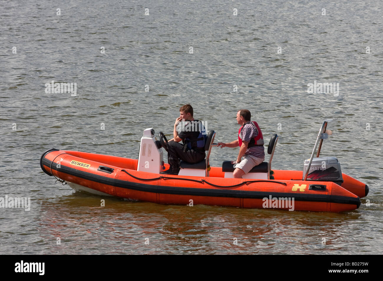 inflatable rescue tender Stock Photo - Alamy