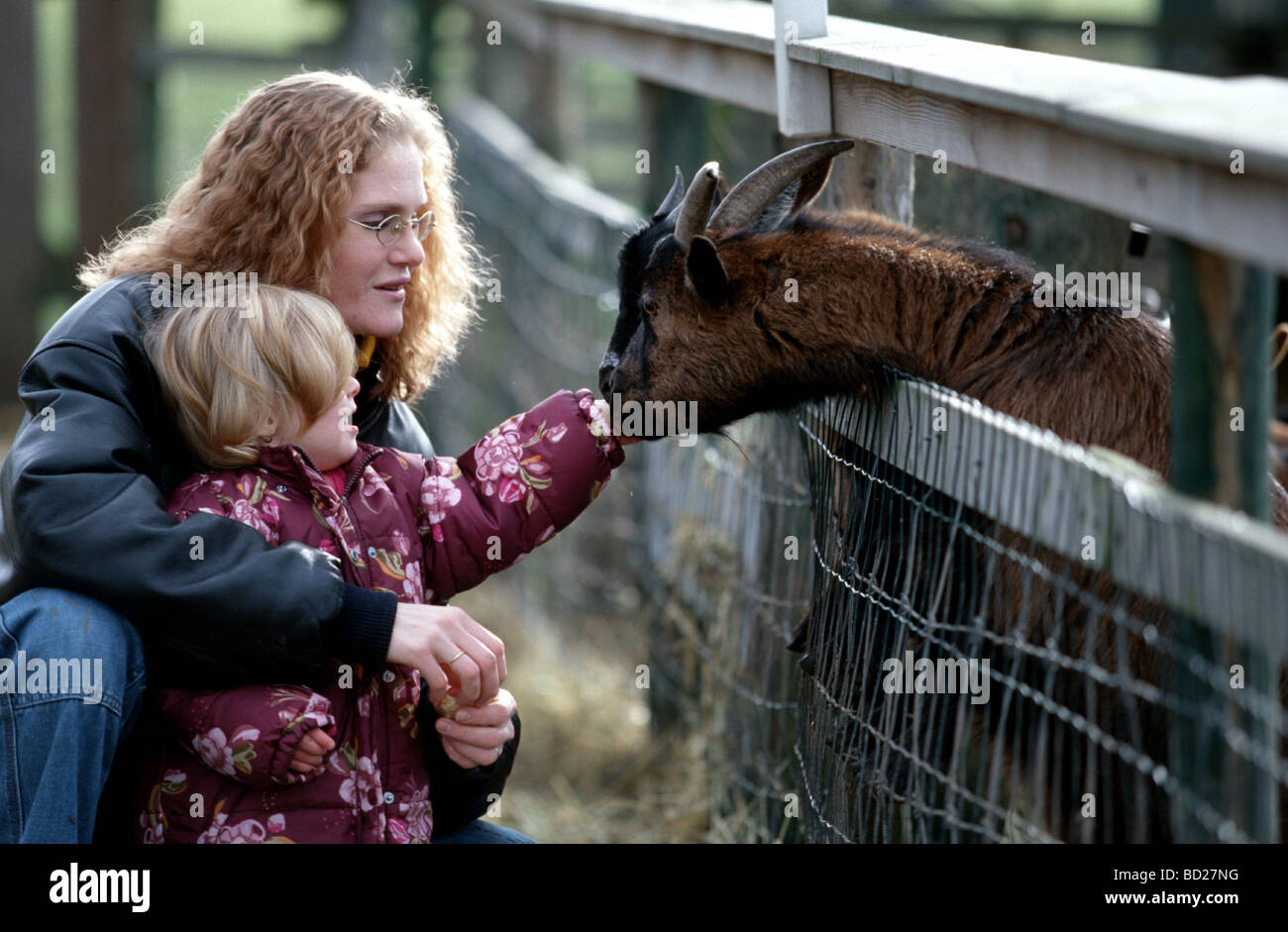 Scared kid with animals hi-res stock photography and images - Alamy