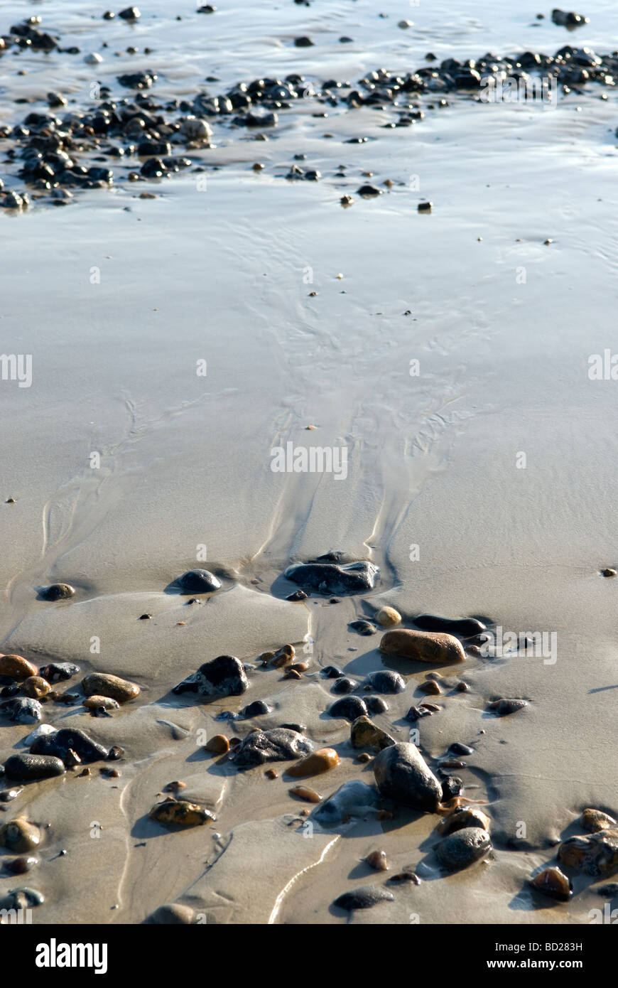 Deserted cobbled beach Stock Photo - Alamy