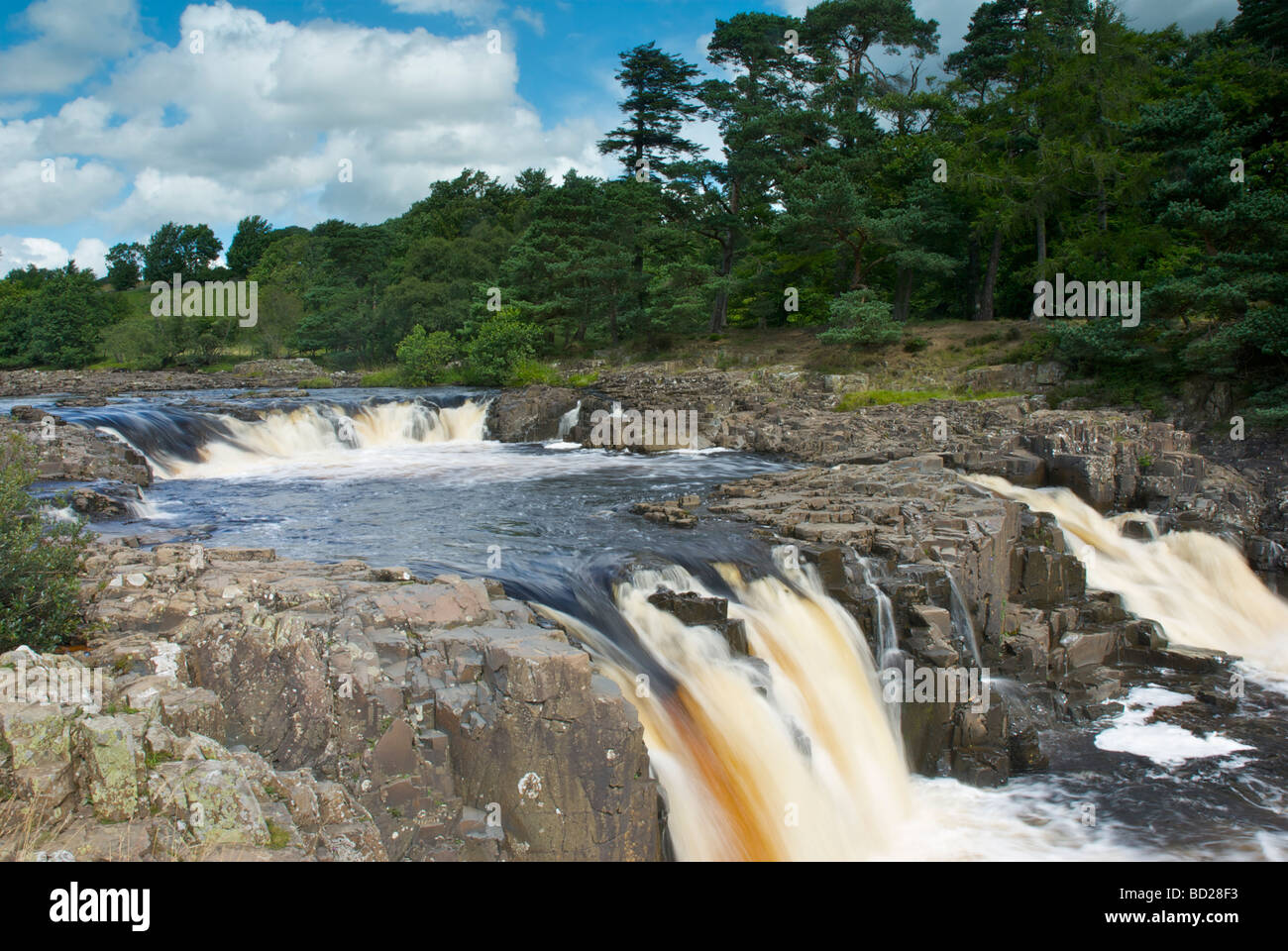Low Force on River Tees, Teesdale, County Durham, England UK Stock ...