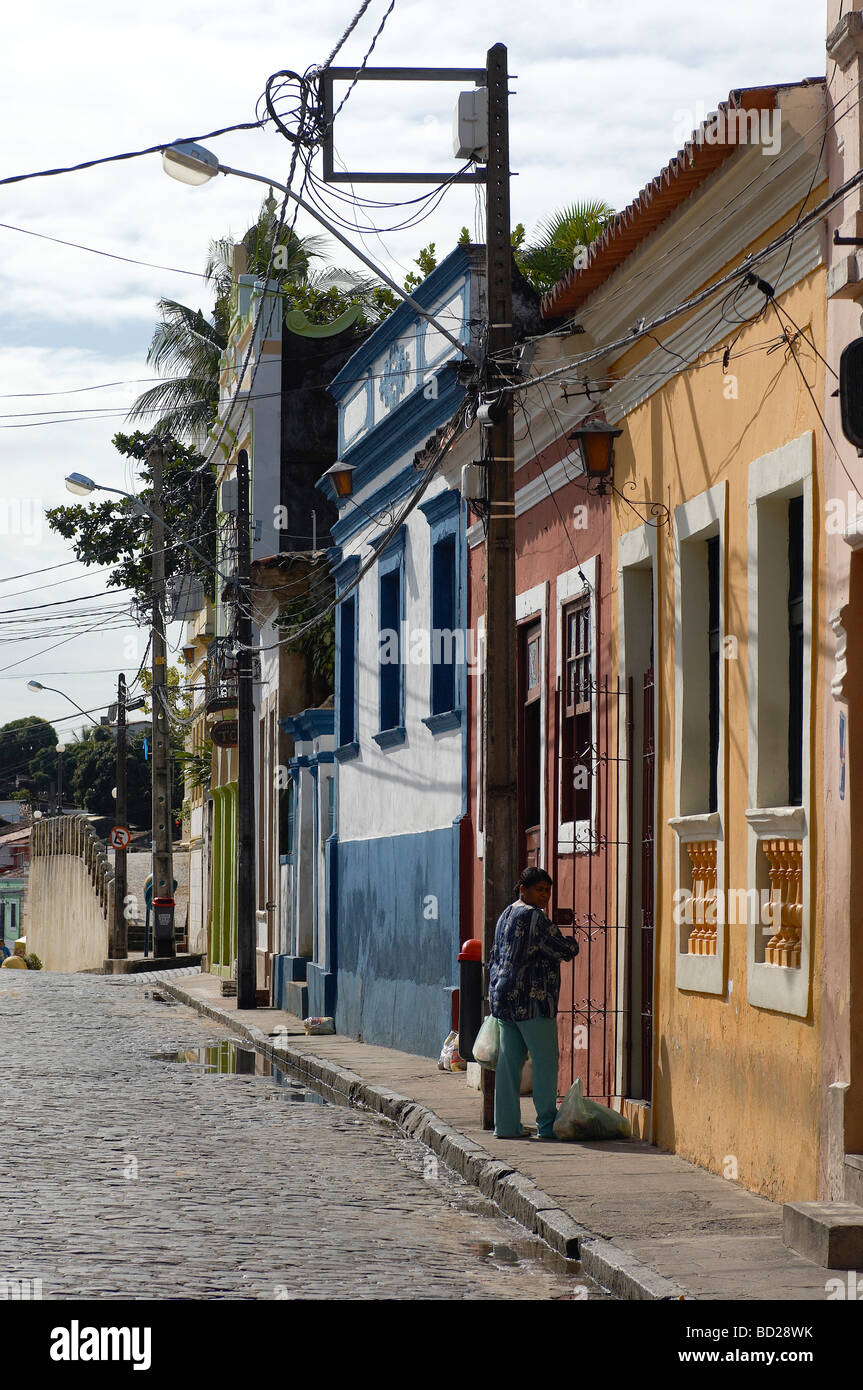 Street scene in Olinda Recife Brazil Stock Photo - Alamy