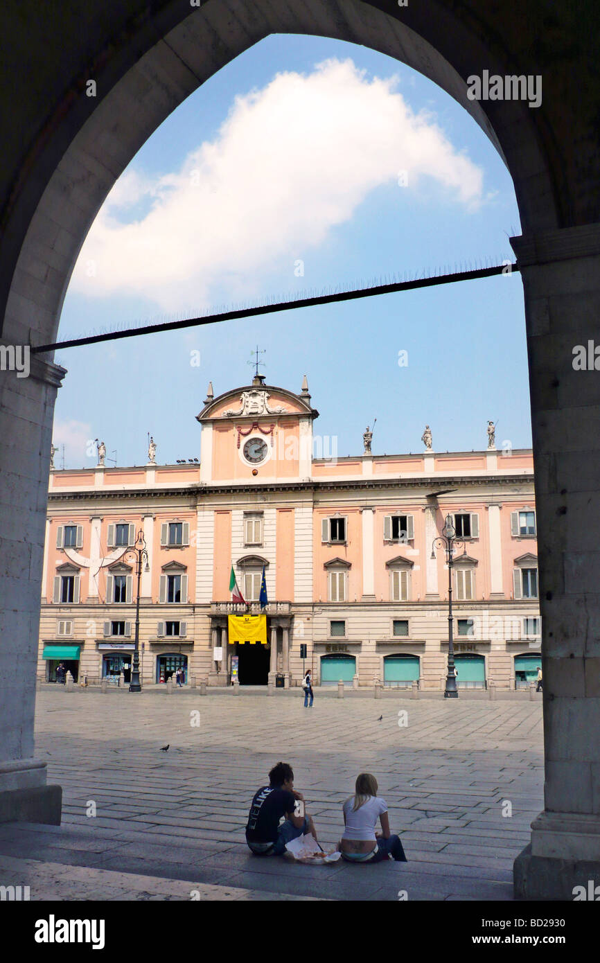 Piazza de Cavalli Piacenza Italy Stock Photo - Alamy