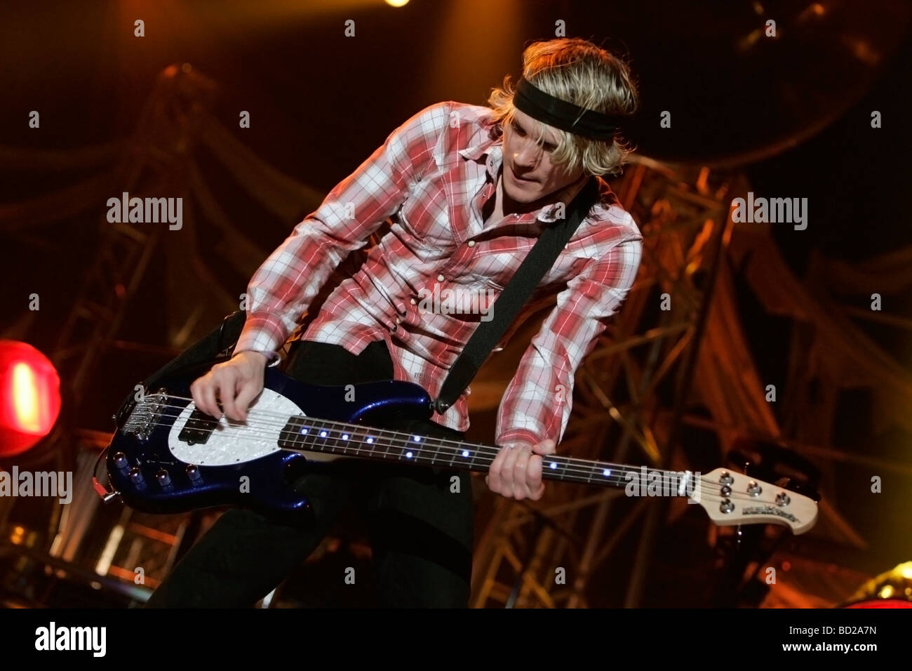 Dougie Poynter of McFly performs onstage at the Odyssey Arena in ...