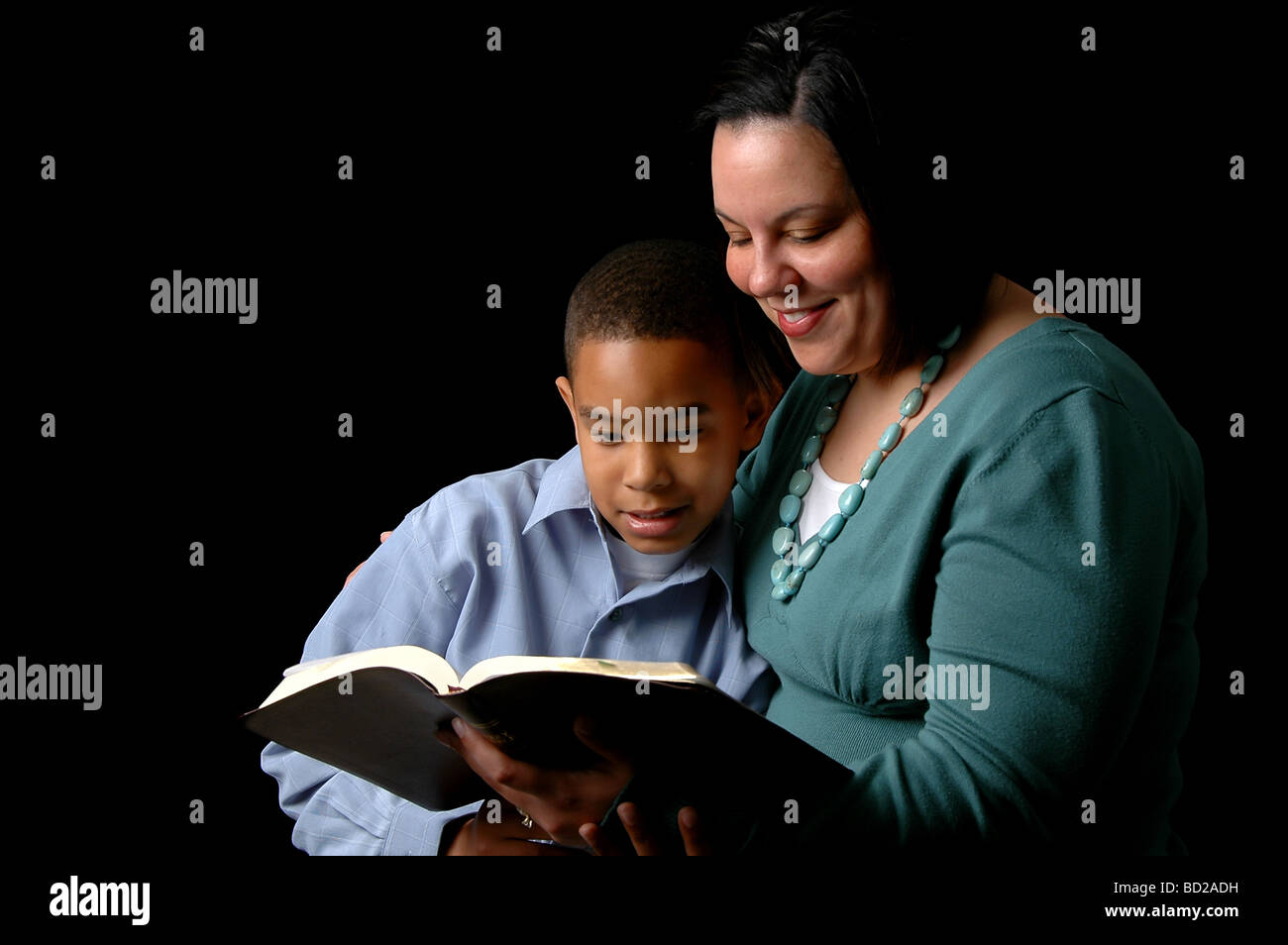 African american child reading bible hi-res stock photography and ...