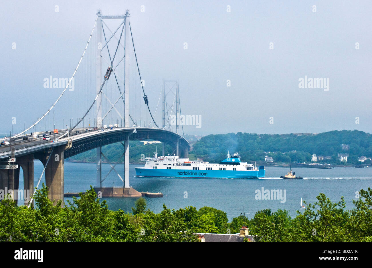 Norfolk Line new Ro-Ro passenger ferry Scottish Viking passes under the ...