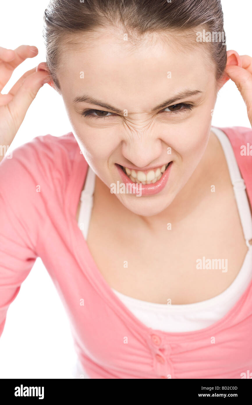 Portrait of angry woman Stock Photo - Alamy