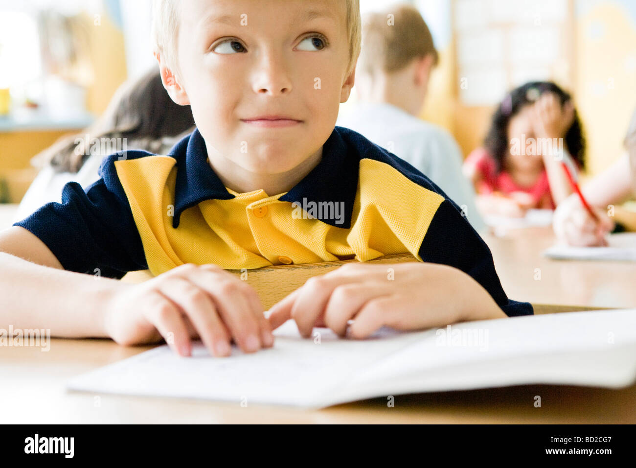 Children studying at school Stock Photo - Alamy