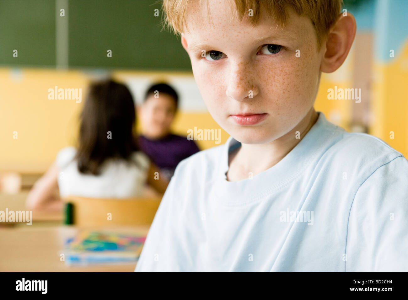 Portrait of boy in school Stock Photo - Alamy