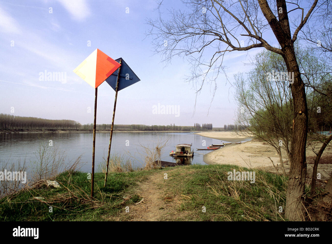 The Po River to Luzzara Reggio Emilia Italy Stock Photo - Alamy